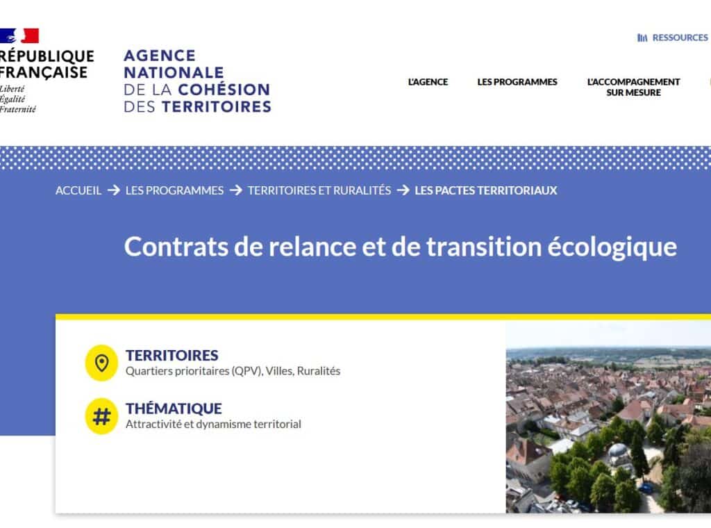 Contrats de relance et de transition écologique (CRTE) : la dimension ...